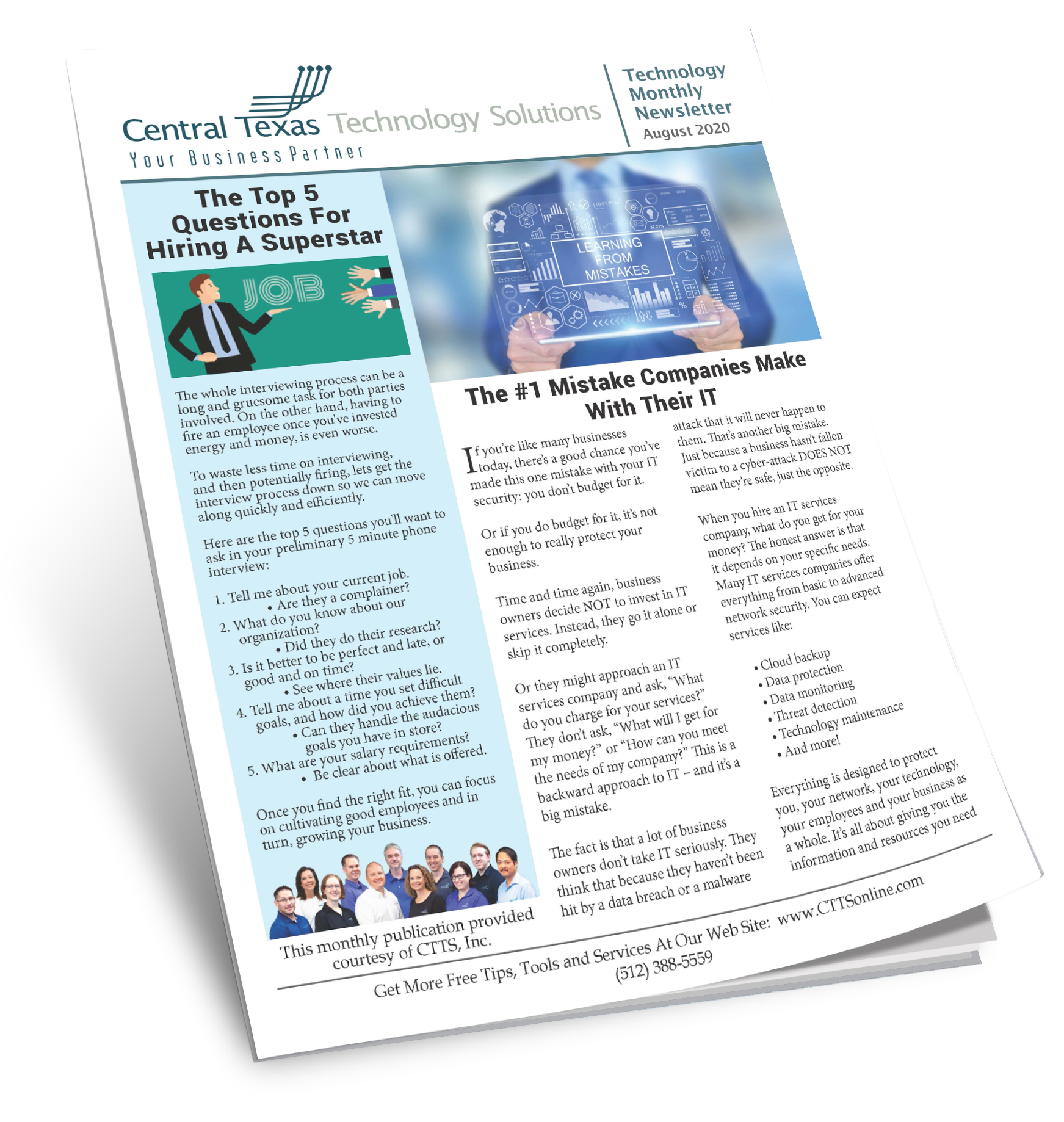 Technology Monthly Newsletter | IT Support Georgetown, TX