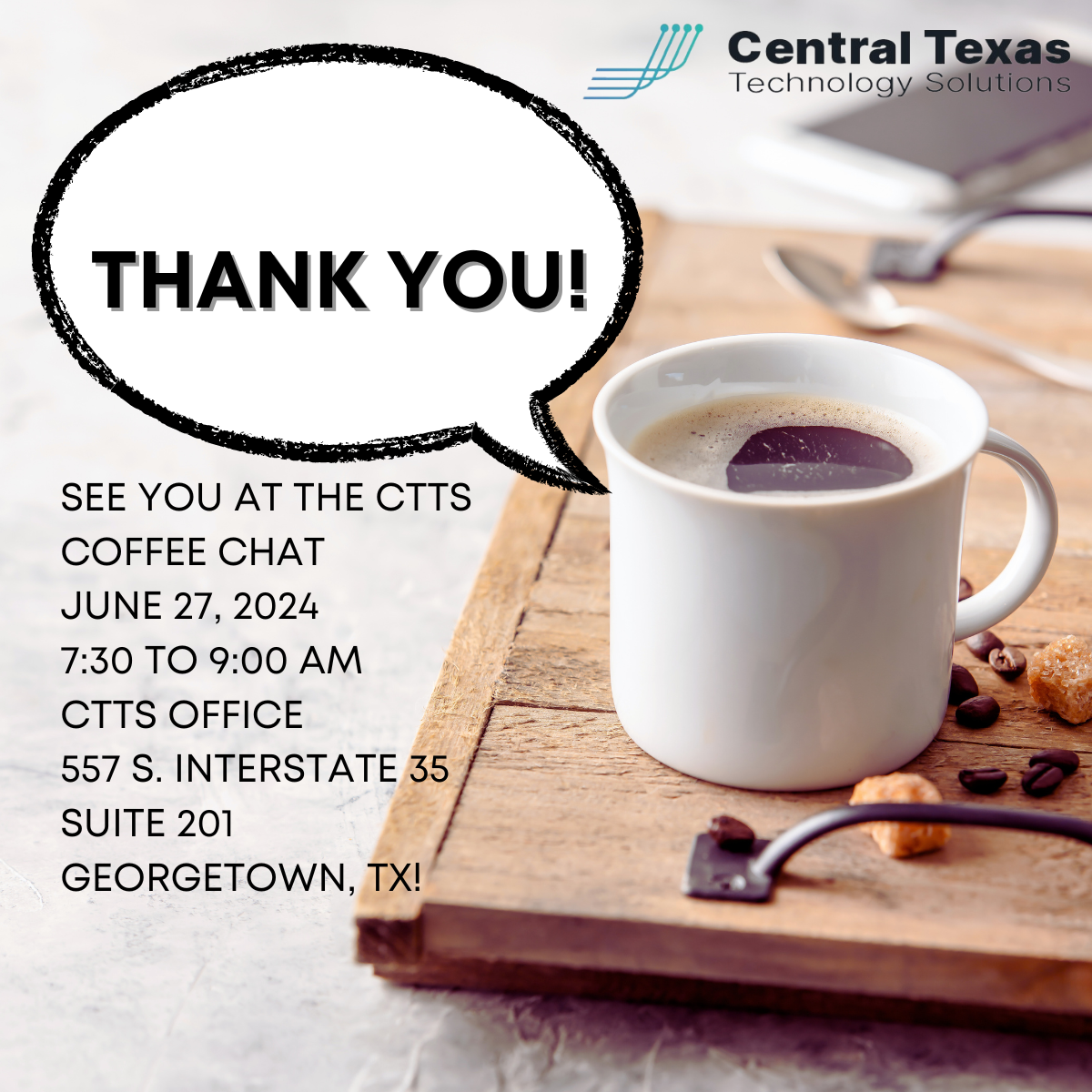 Thank you for your RSVP! | CTTS, Inc.